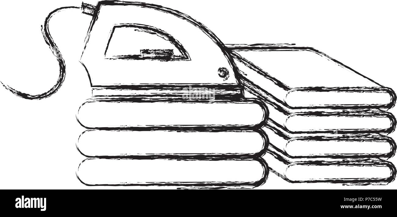 iron appliance laundry service vector illustration design Stock Vector ...