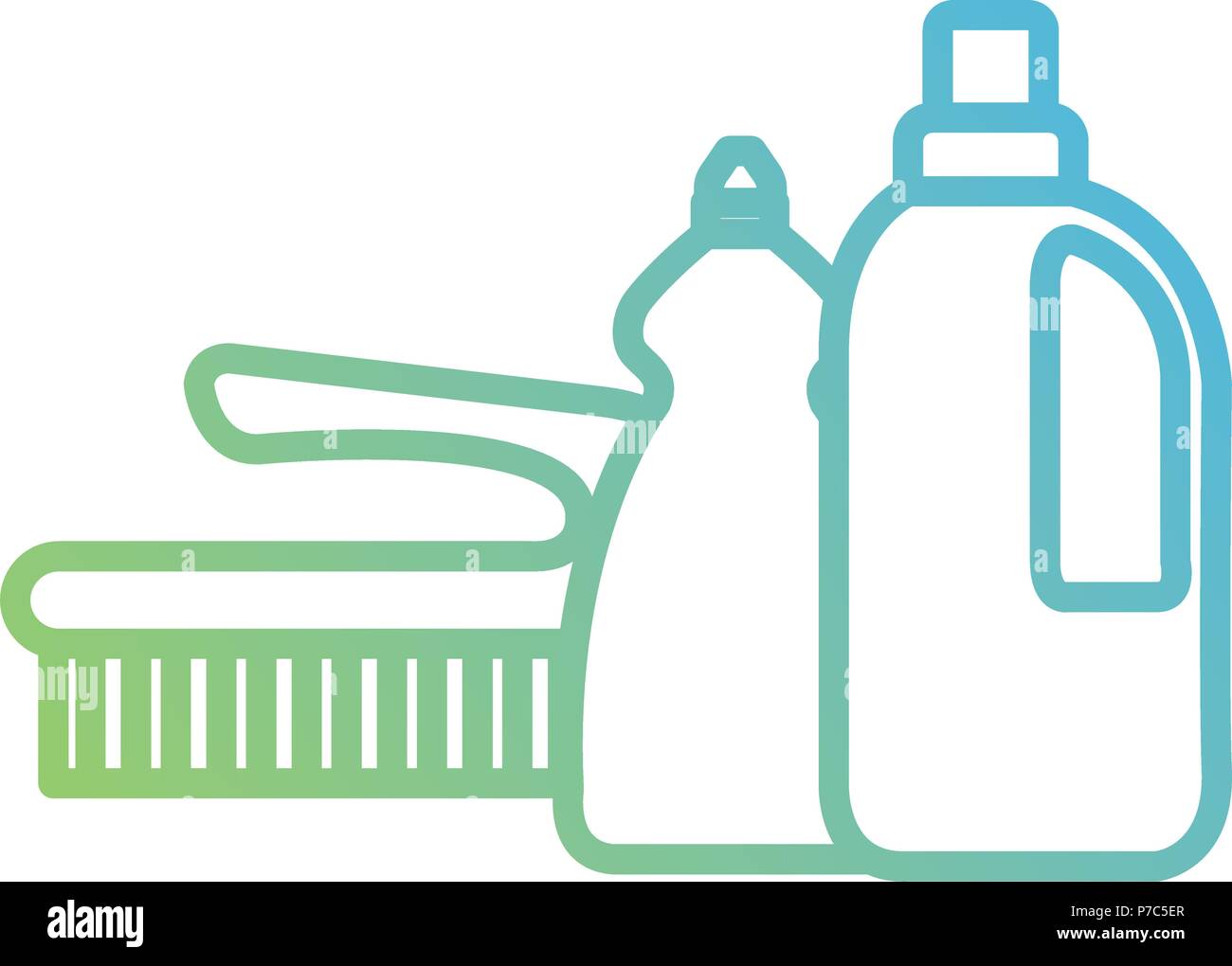 laundry and housekeeping products vector illustration design Stock ...