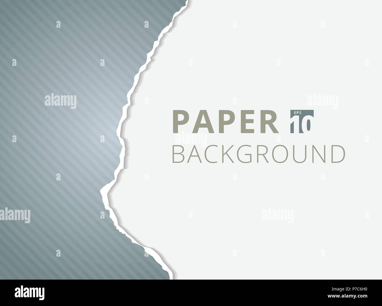 Gray paper torn backgrounds with space for text. Vector illustration ...