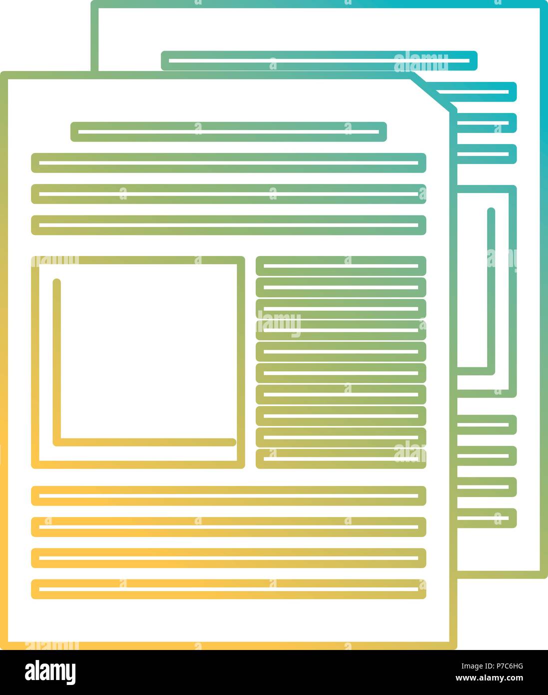 documents paper with statistics vector illustration design Stock Vector ...