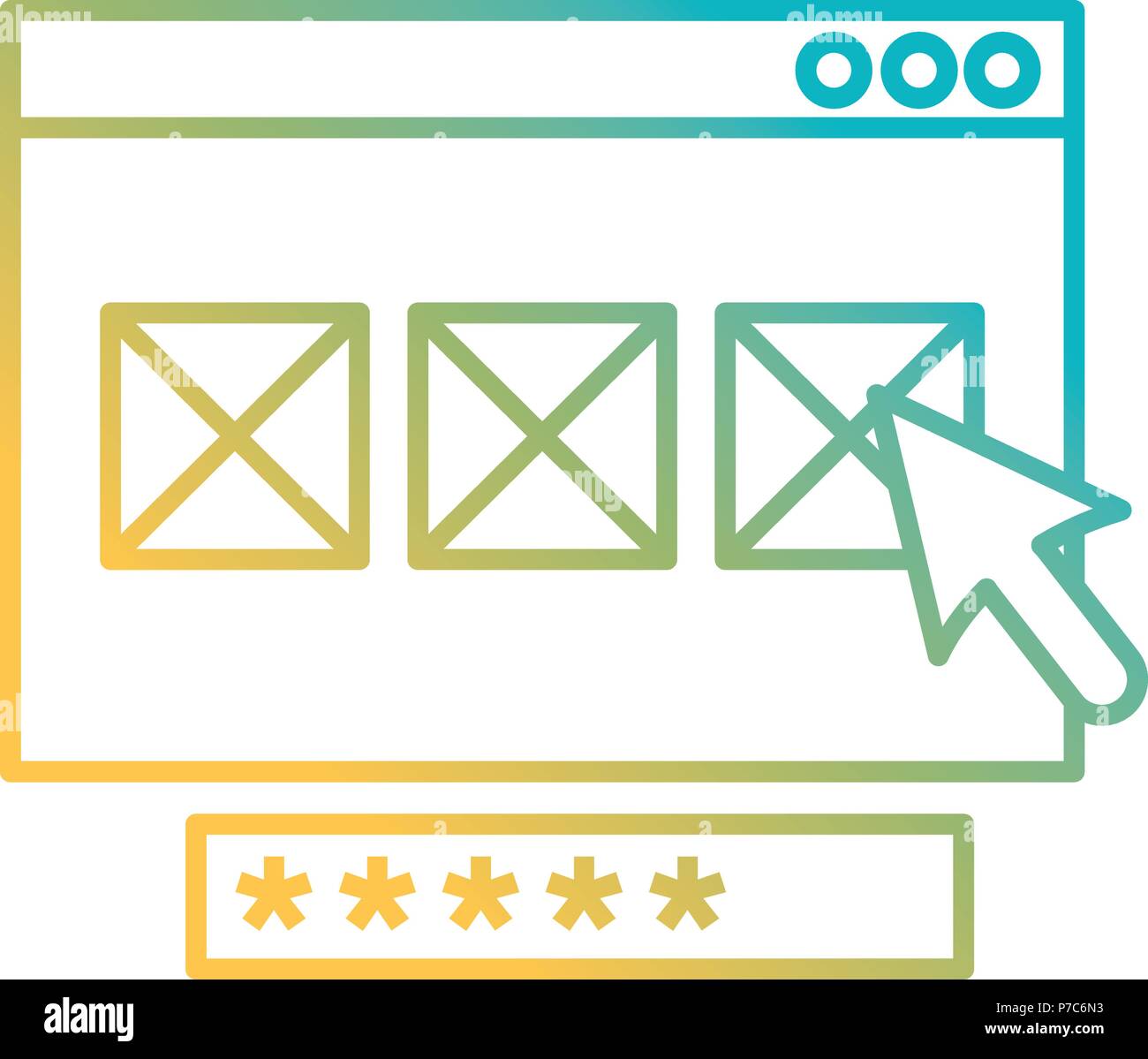 security password access template vector illustration design Stock ...