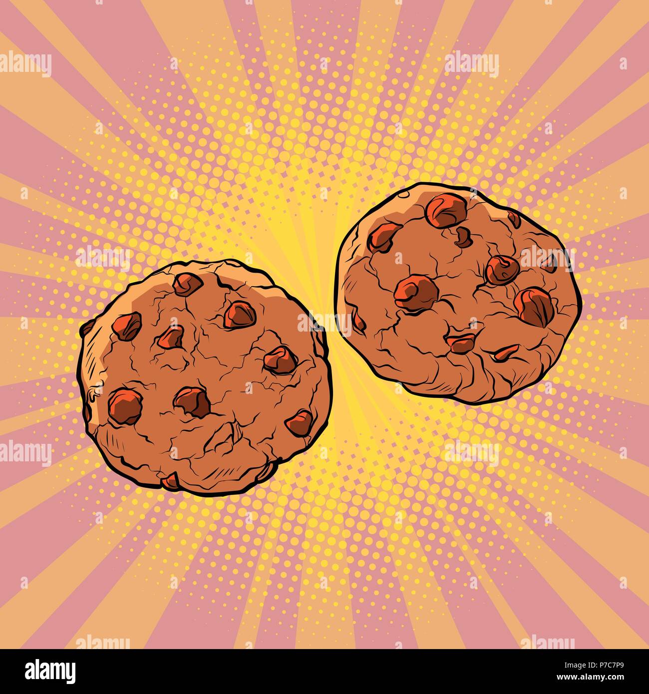 Baked chip Stock Vector Images - Alamy