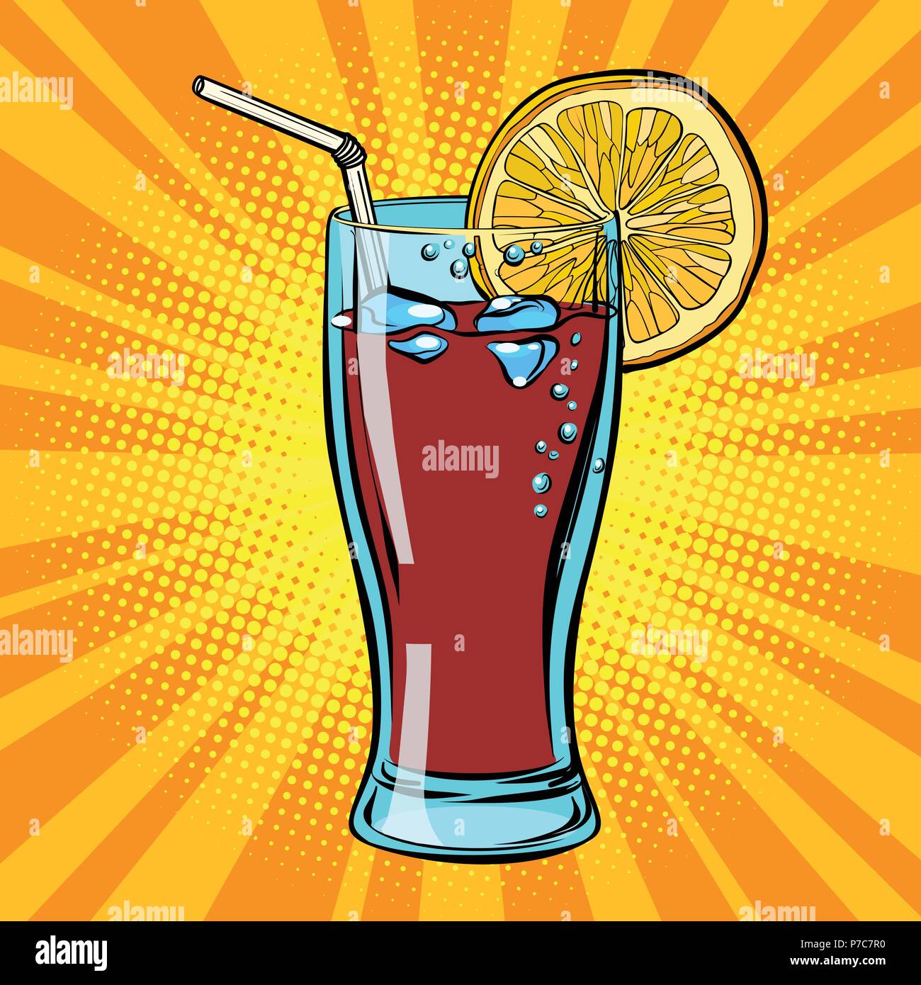 Lemon summer drink Stock Vector Images - Alamy
