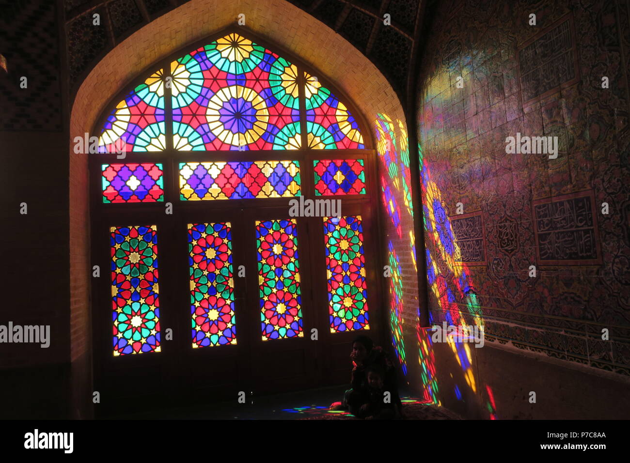 Nasir ol molk mosque also known as the Pink Mosque is a traditional ...