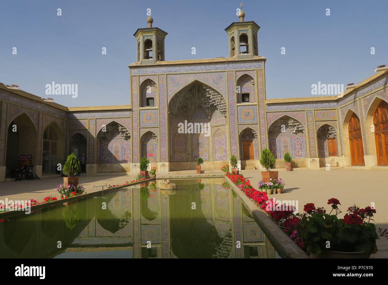 The Nasir al-Mulk Mosque also known as the Pink Mosque is a traditional ...