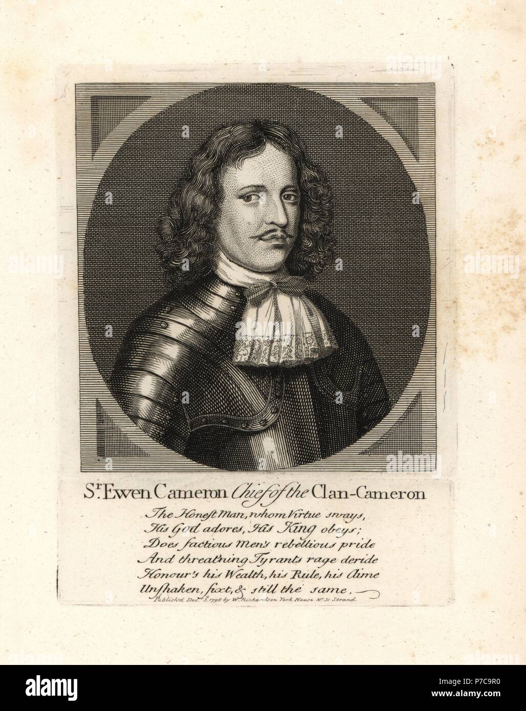 Sir Ewen Cameron of Lochiel, chief of the Clan Cameron, 1629-1719 ...