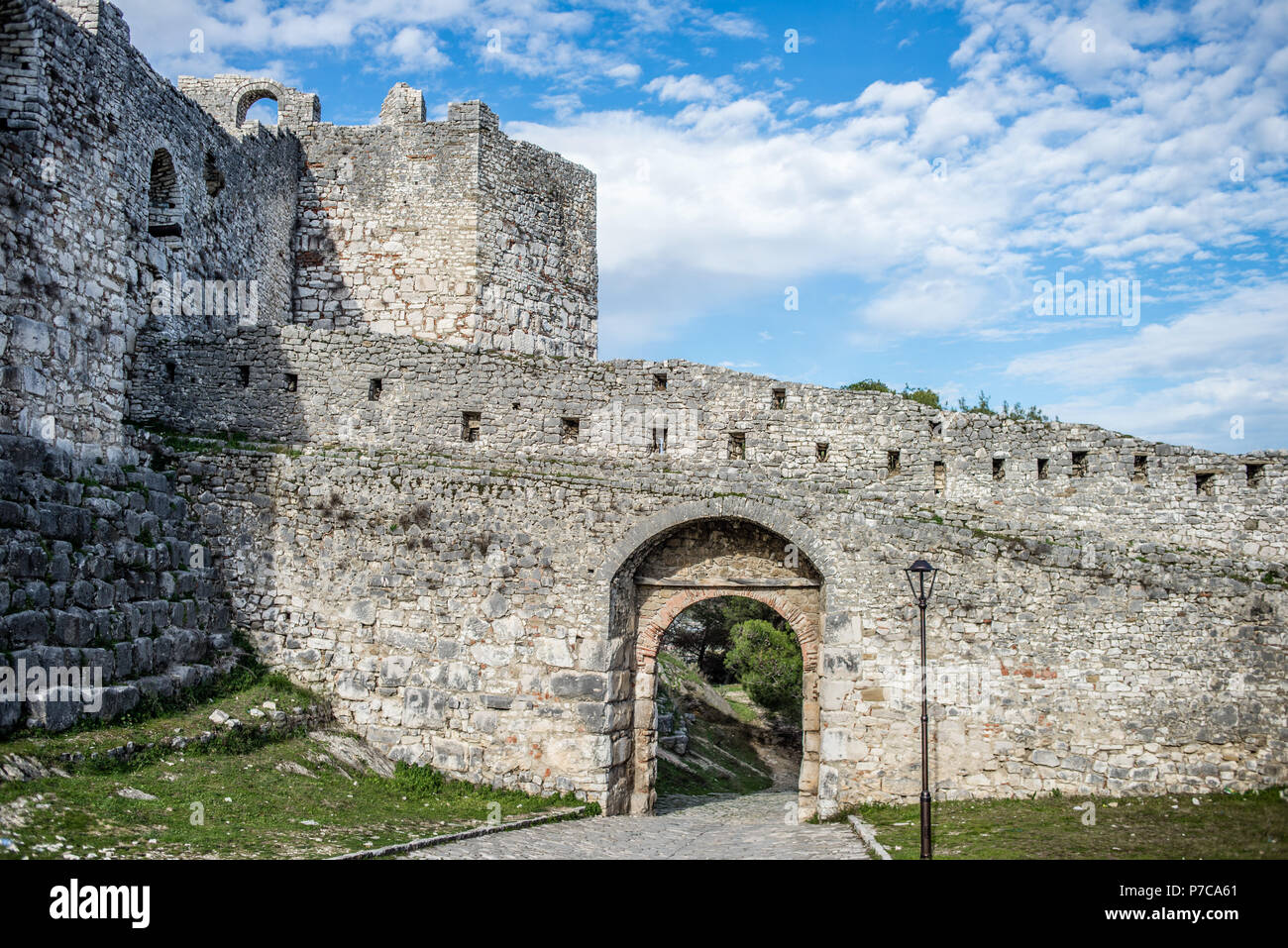 The castle of Berat, Albania Stock Photo - Alamy