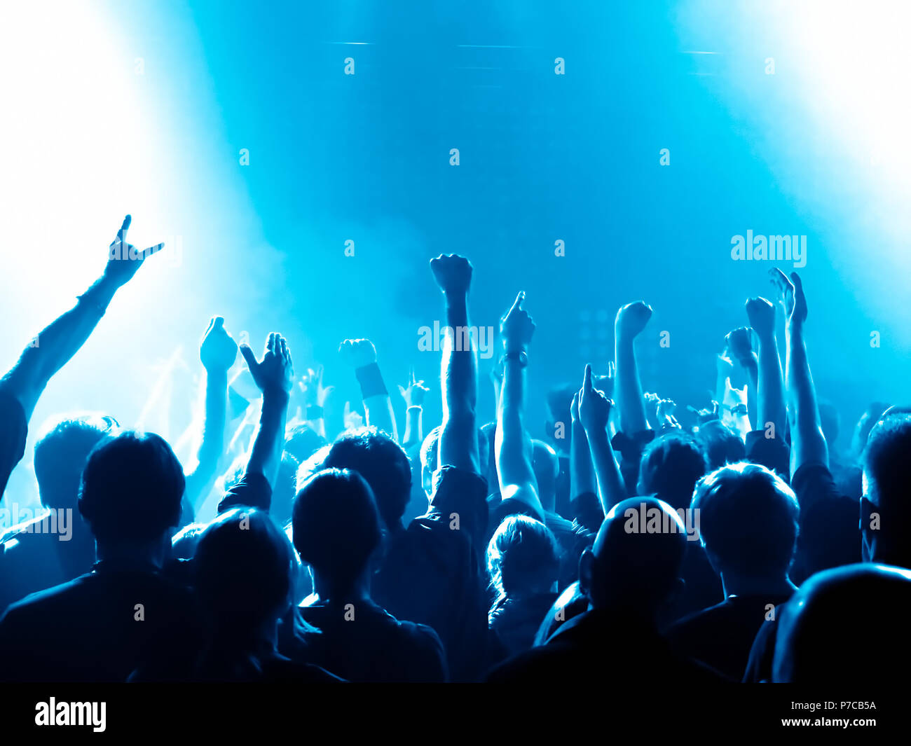 Rock concert crowd hi-res stock photography and images - Alamy