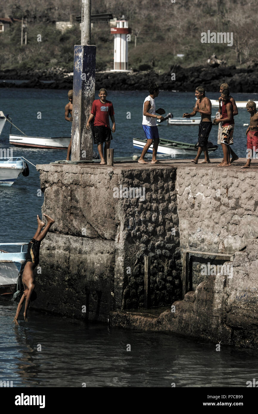 Diving off pier hi-res stock photography and images - Alamy