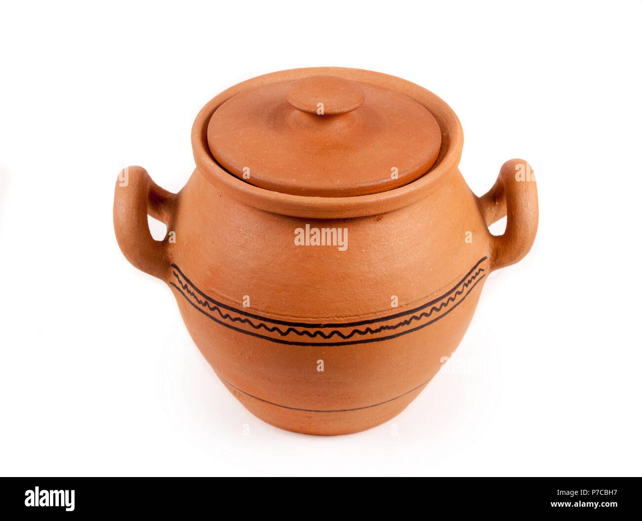 Making clay pot on Cut Out Stock Images & Pictures - Alamy
