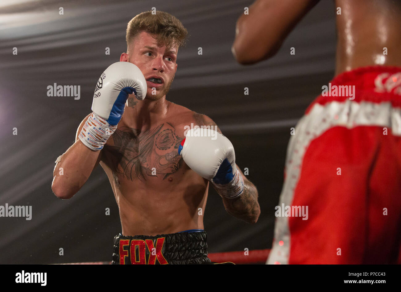 Kyle Fox beat Jordan Grannum to win the British Challenge belt during ...