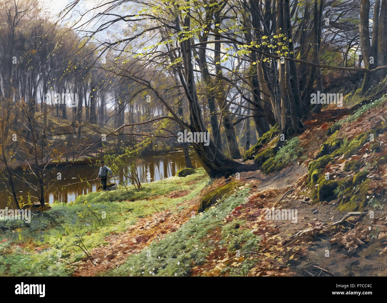 Monsted Peder Mork - Spring Landscape at Sü8by Stock Photo - Alamy