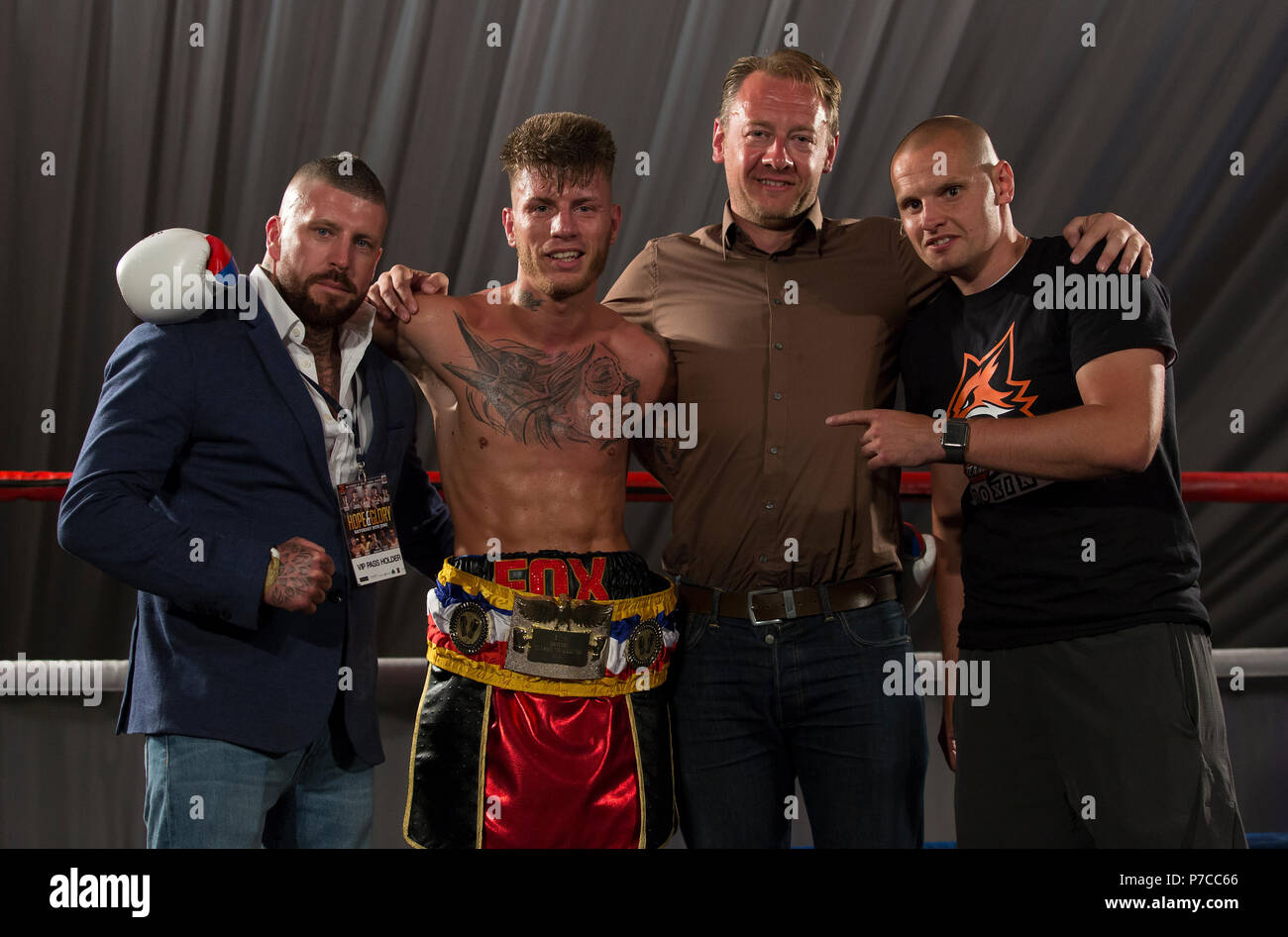 Kyle Fox beat Jordan Grannum to win the British Challenge belt during ...