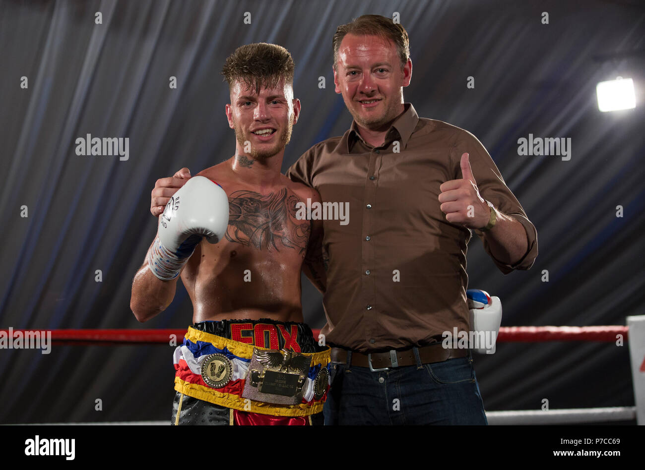 Kyle Fox beat Jordan Grannum to win the British Challenge belt during ...