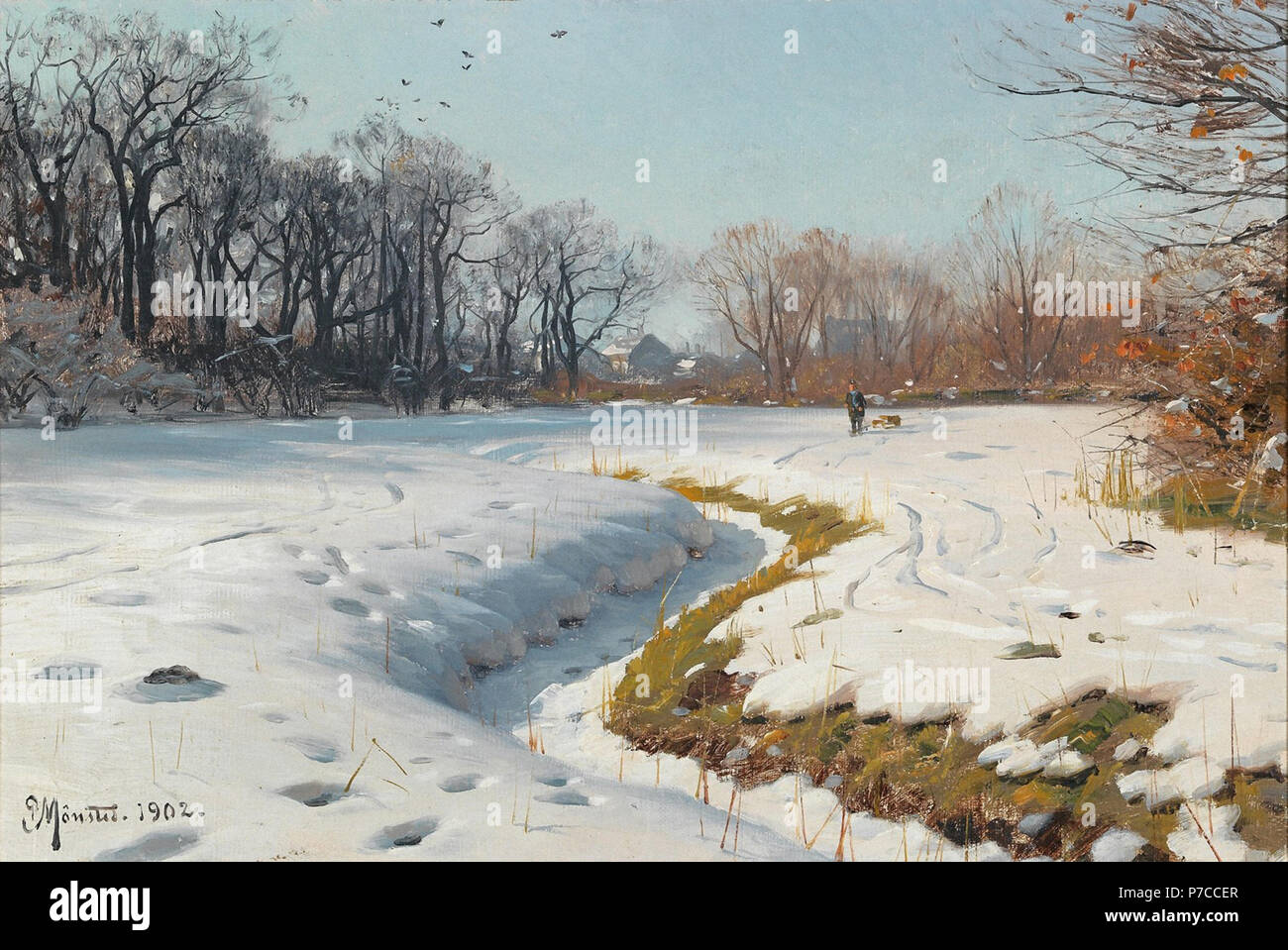 Monsted Peder Mork - Winter Landscape 4 Stock Photo - Alamy