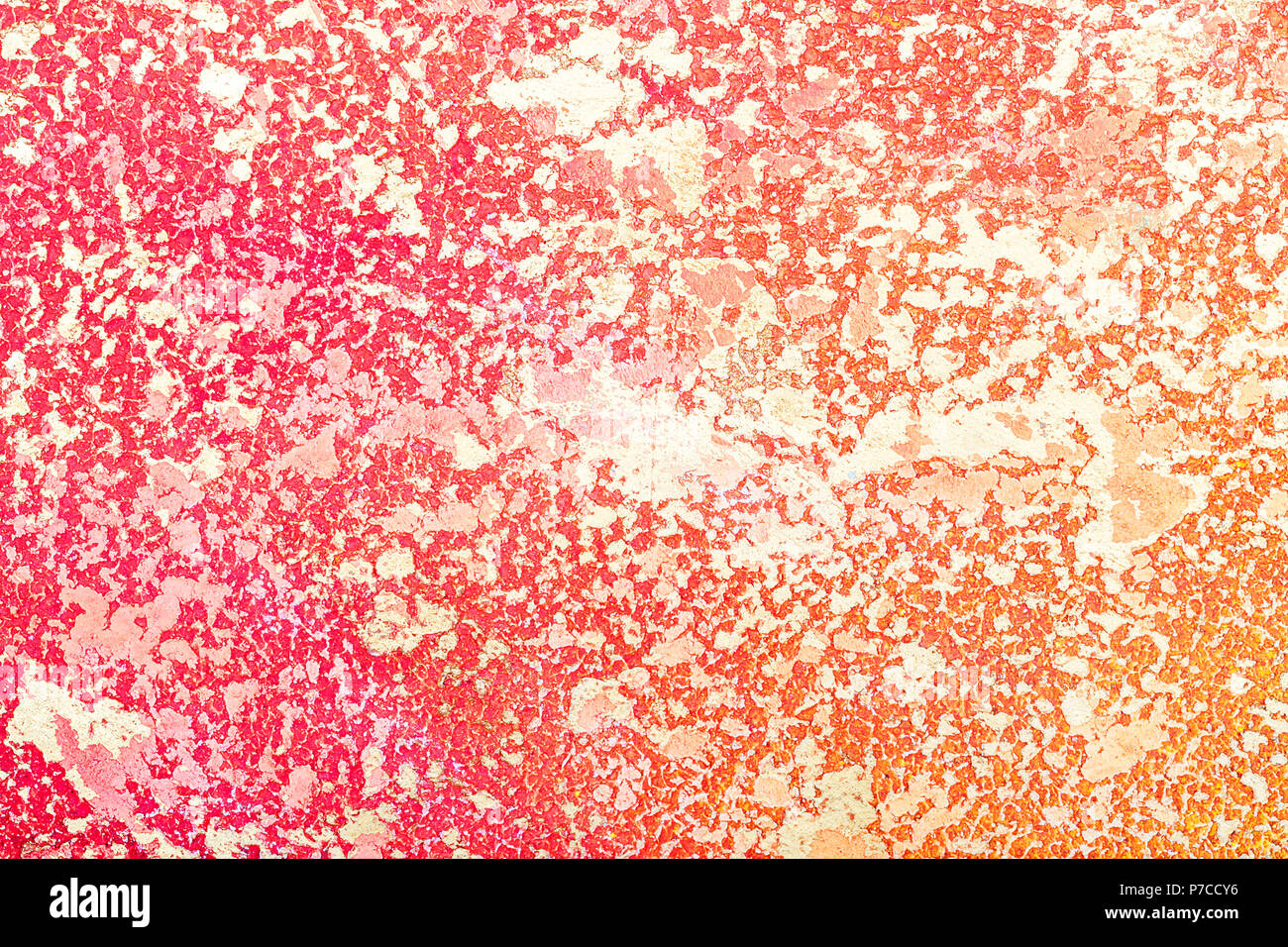 Yellow golden and red messy wall stucco texture background. Decorative ...