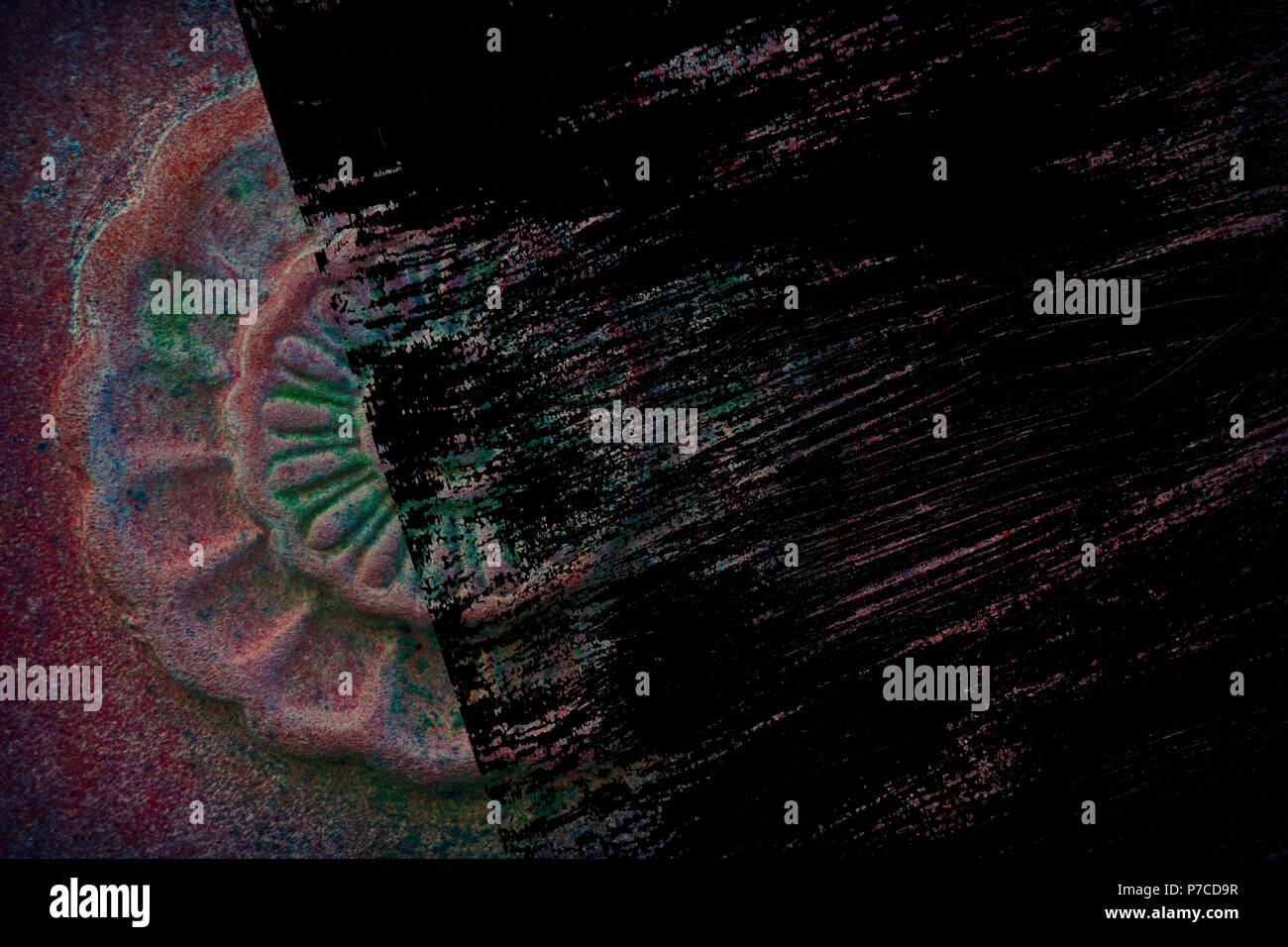 Grunge Ornate stone texture, circle rock shape, background for web site ...