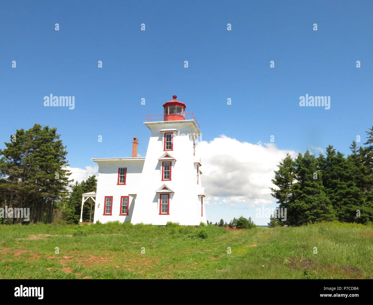 The square, tapered tower and attached 2 storey dwelling at Blockhouse ...