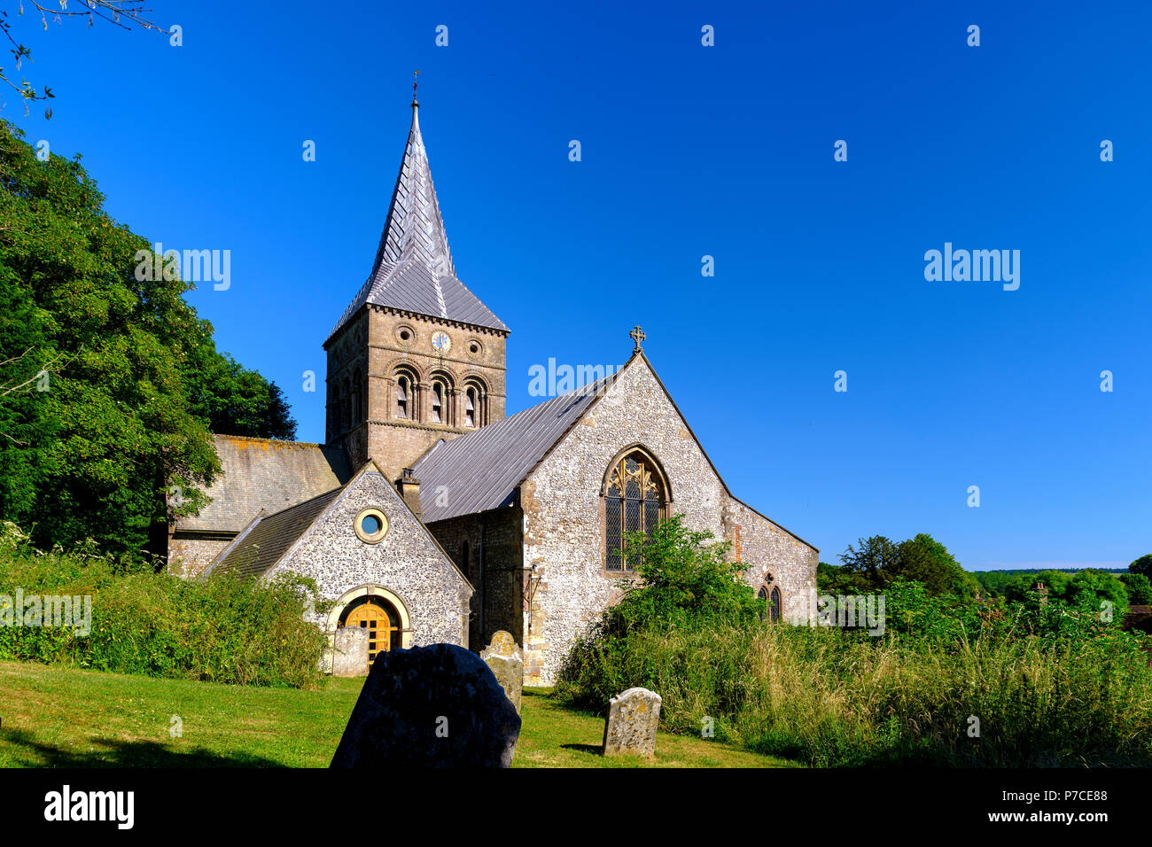 Village in the meon valley hi-res stock photography and images - Alamy