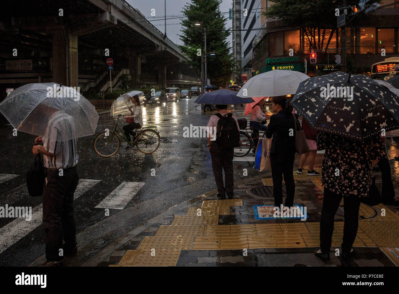 Typhoon japan street hi-res stock photography and images - Alamy