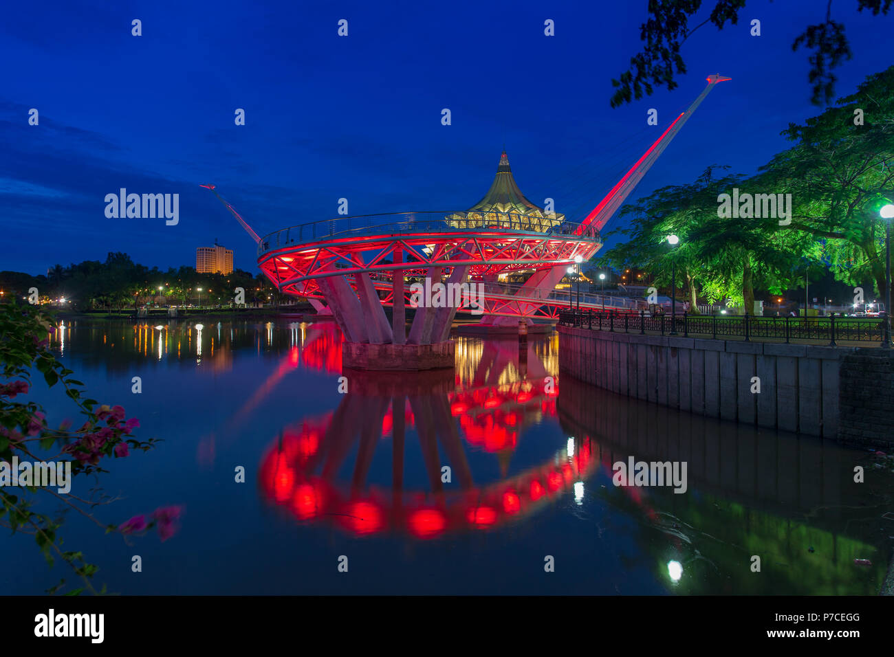 Darul Hana Bridge (Jambatan Darul Hana) is best known as the golden ...