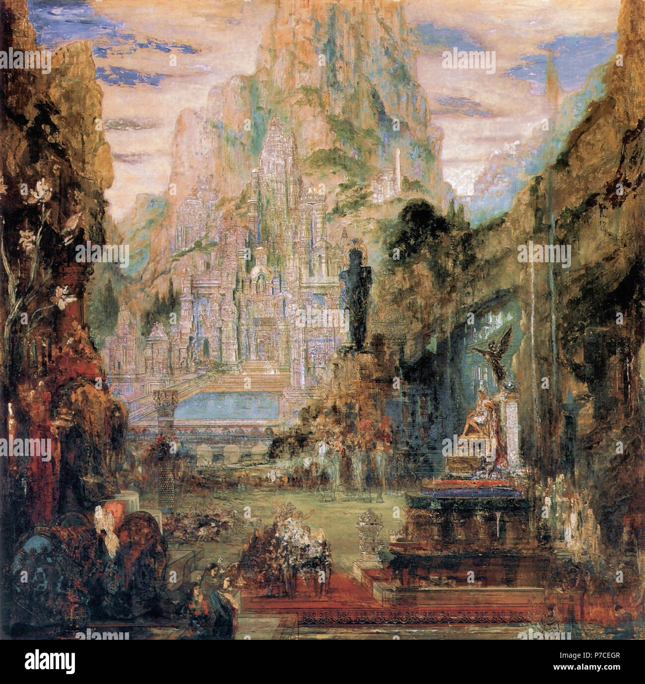 Moreau Gustave - the Triumph of Alexander the Great 1 Stock Photo - Alamy