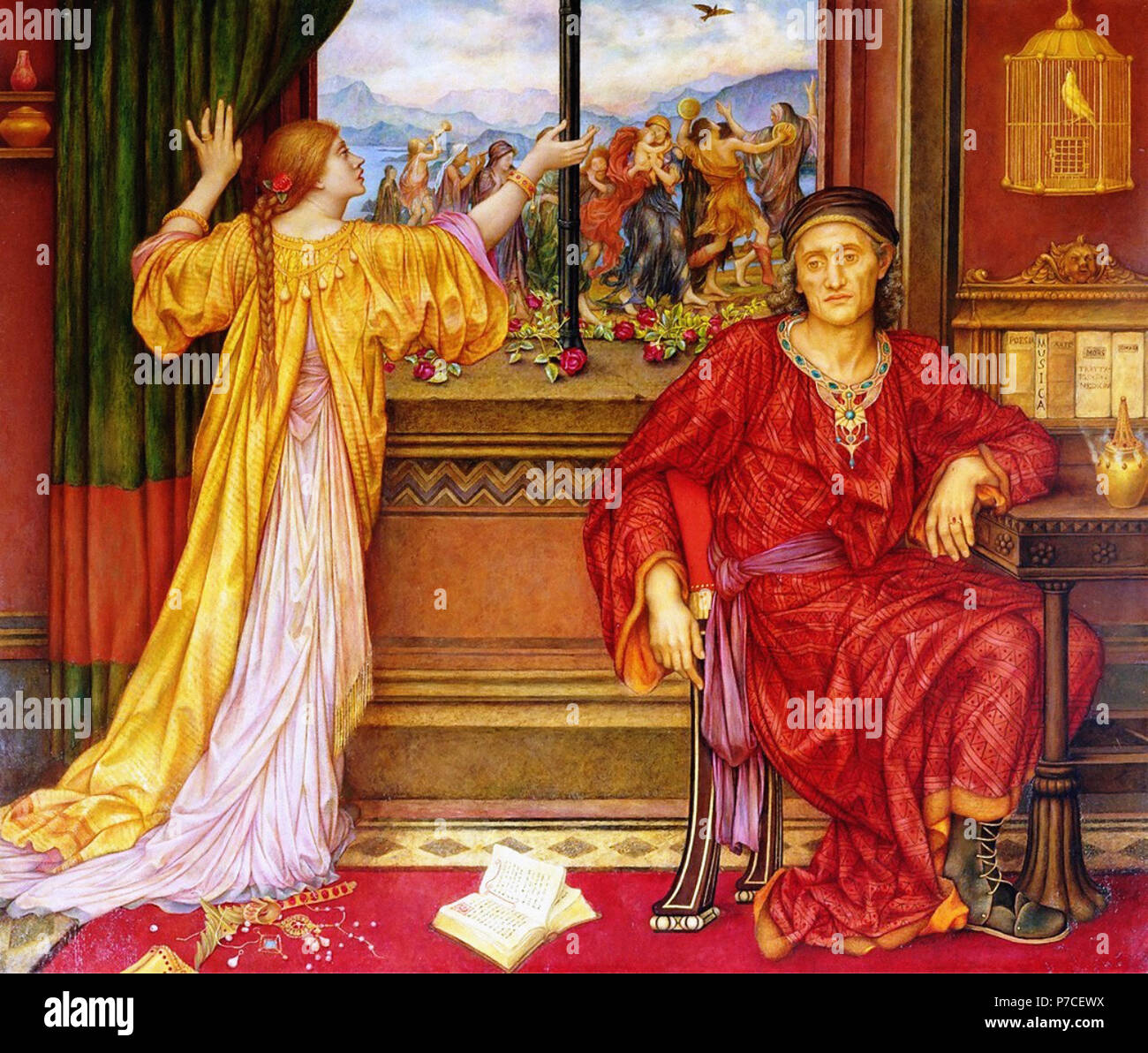 Morgan Evelyn De - the Gilded Cage Stock Photo - Alamy