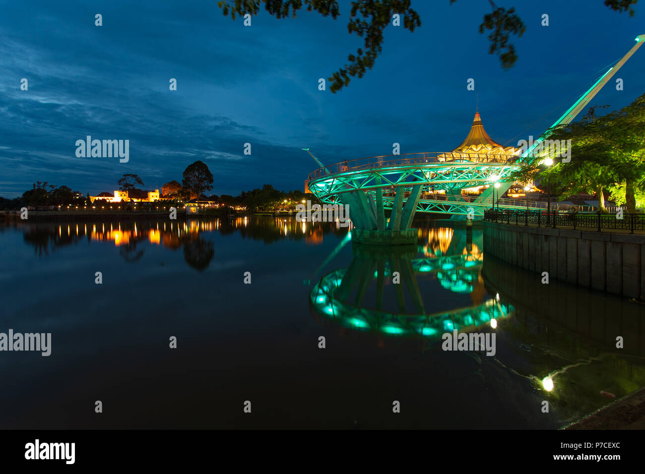 Darul Hana Bridge (Jambatan Darul Hana) is best known as the golden ...