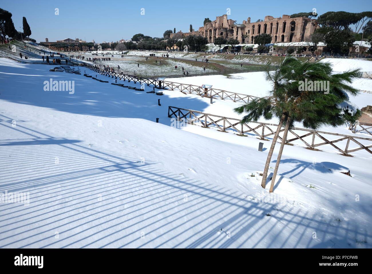 Rome, Italy in the snow Stock Photo - Alamy