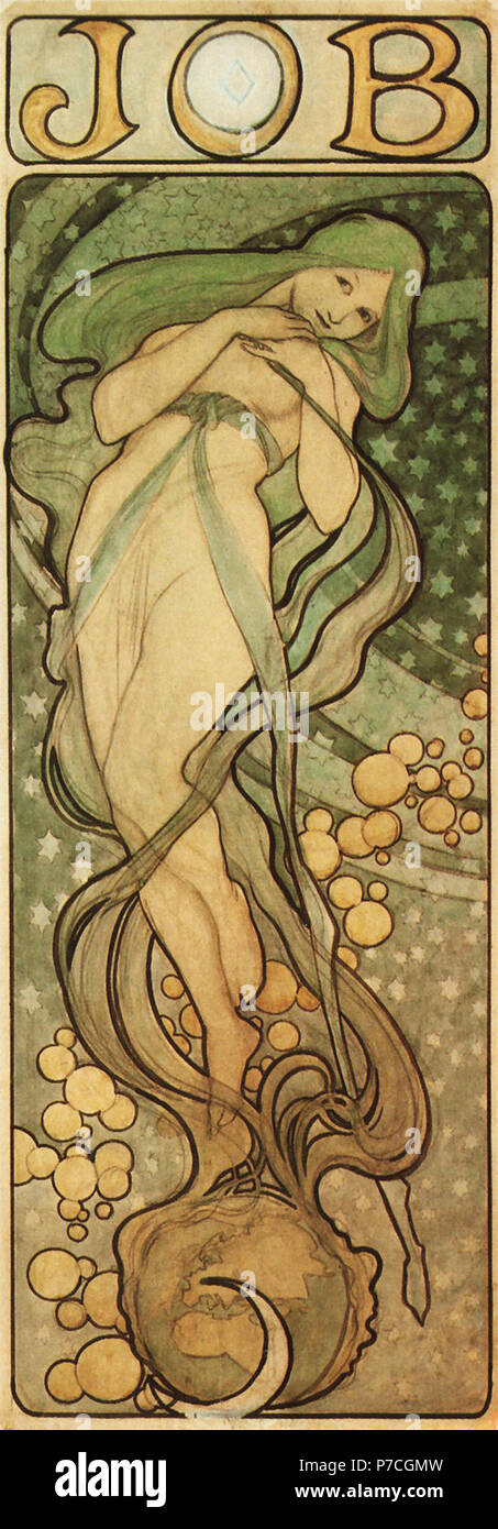 Mucha Alphonse Maria - Job 1 Stock Photo - Alamy