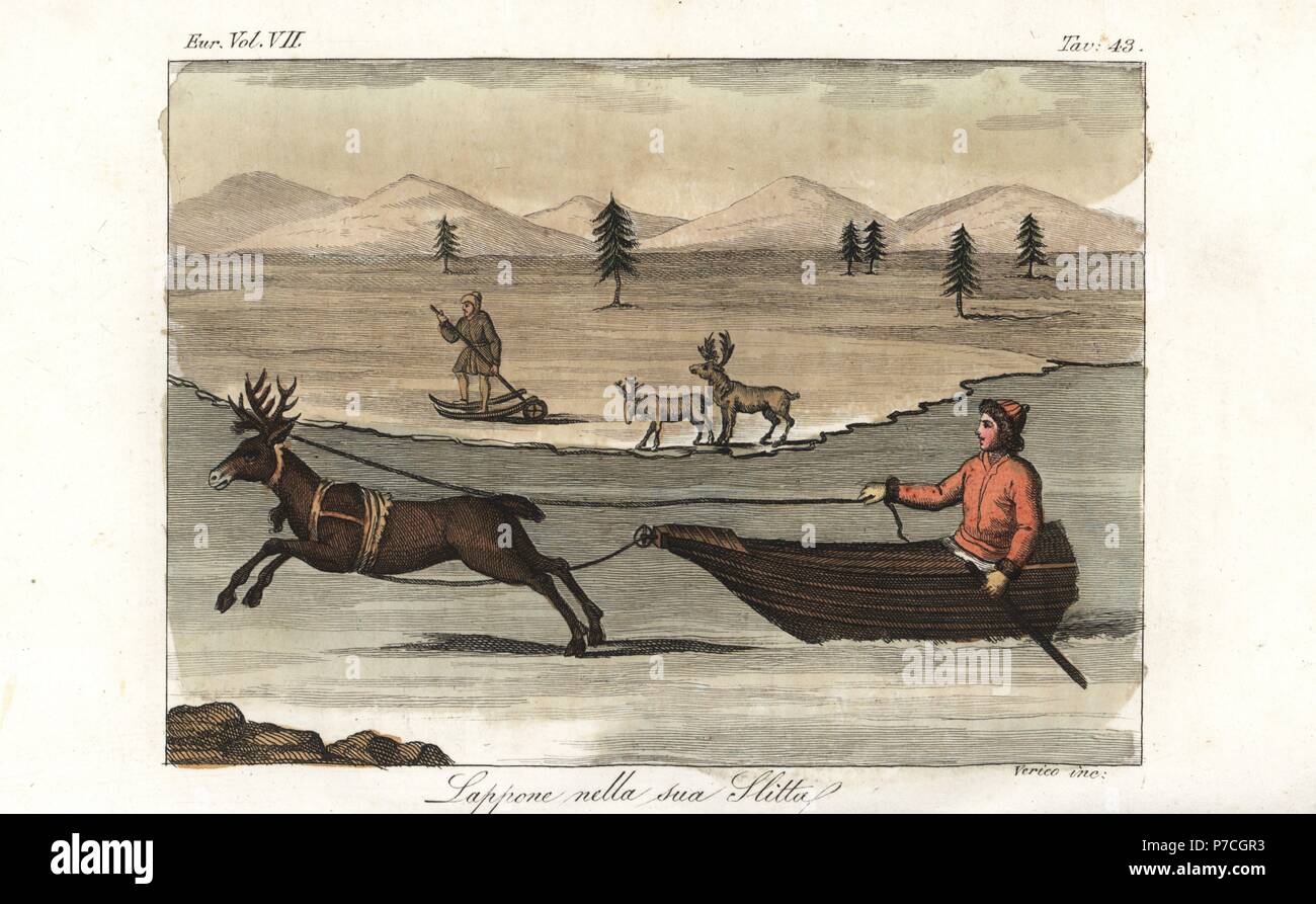 Early Man Sledges 1960s 1970s People In Snowmobiles Snow Tapestry By