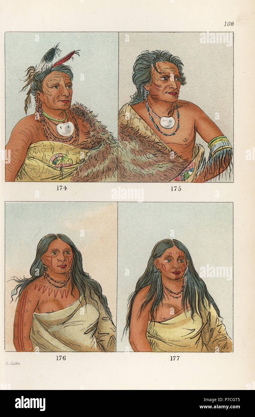 Pawnee chief We-ta-ra-sha-ro 174 and second chief Sky-se-ro-ka 175 ...