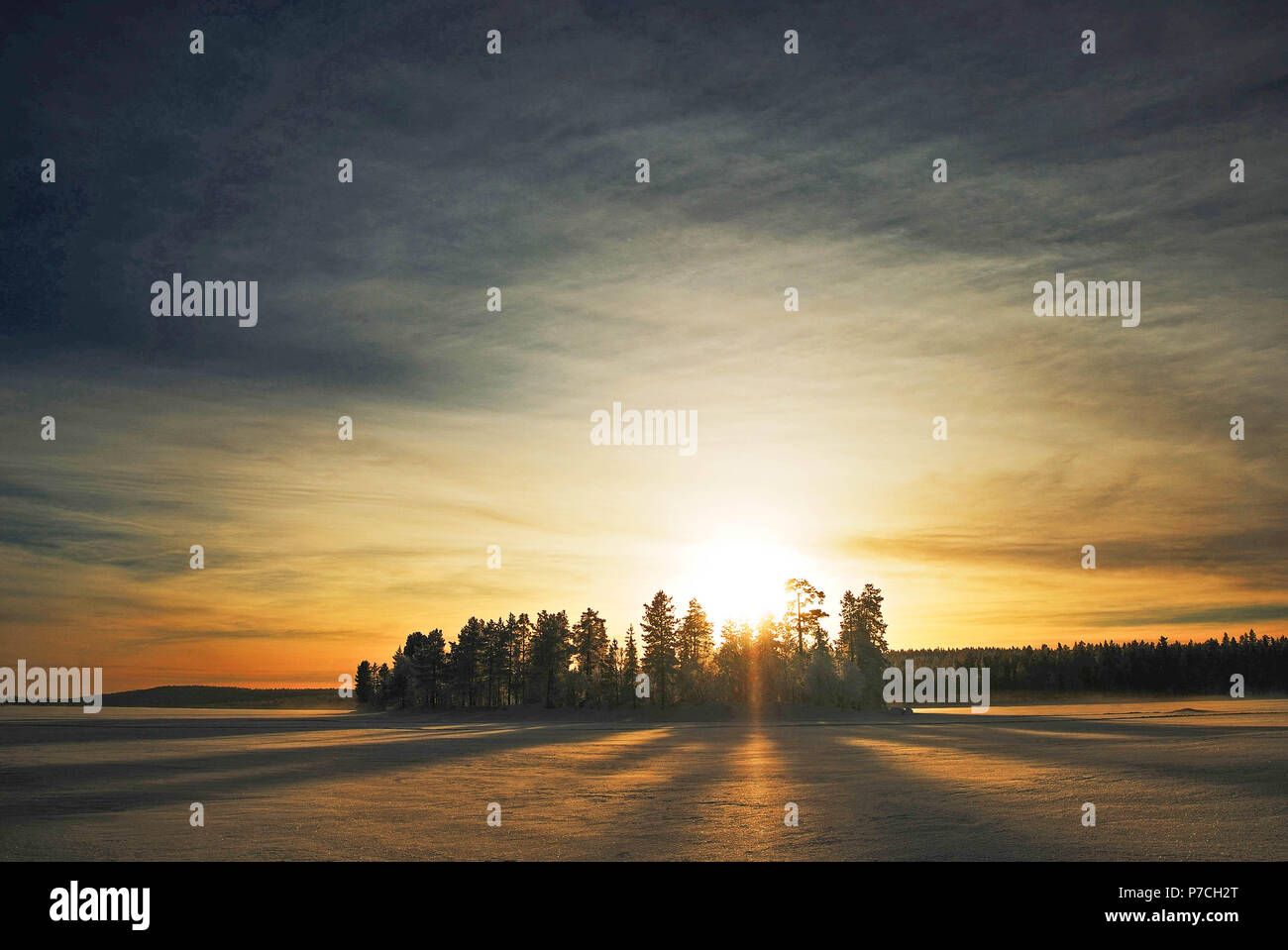 Lake Vuontisjärvi in Muonio, Lapland, Finland Stock Photo - Alamy