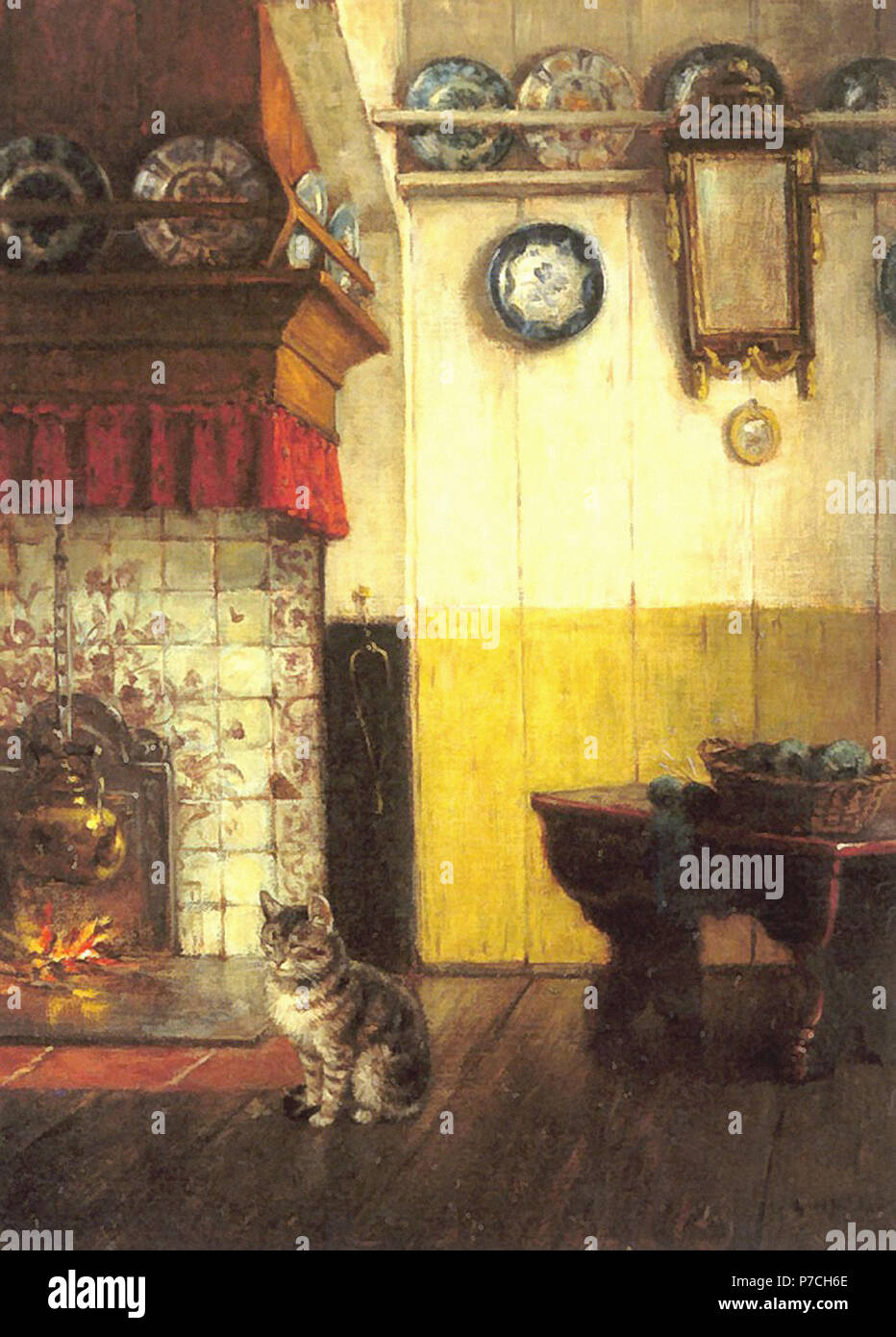 Mucke Carl Emil - Watching the Pot Stock Photo - Alamy