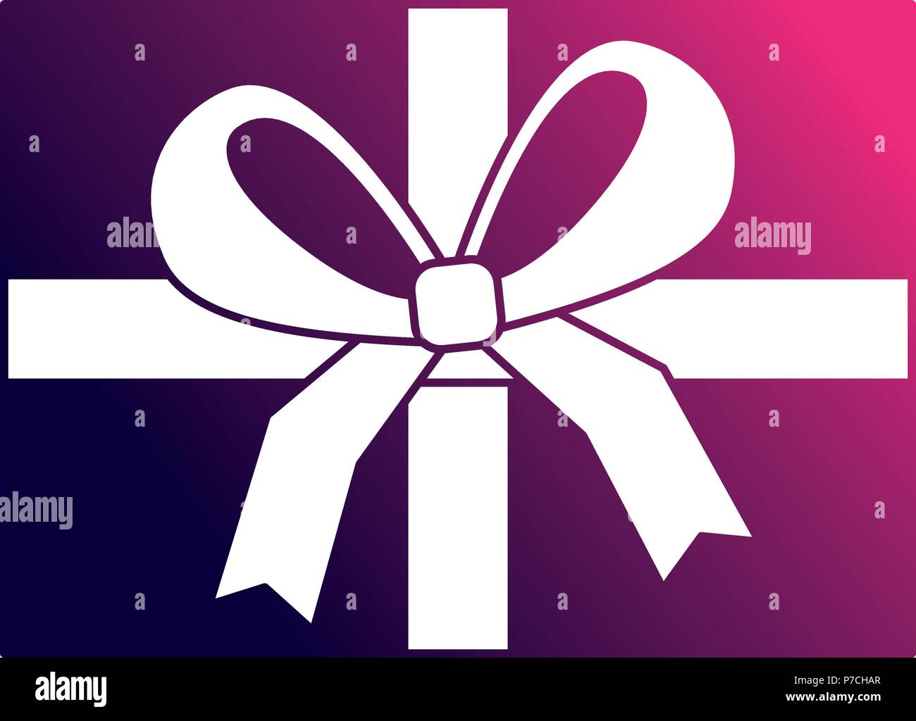 aerial view gift box present icon vector illustration design Stock ...