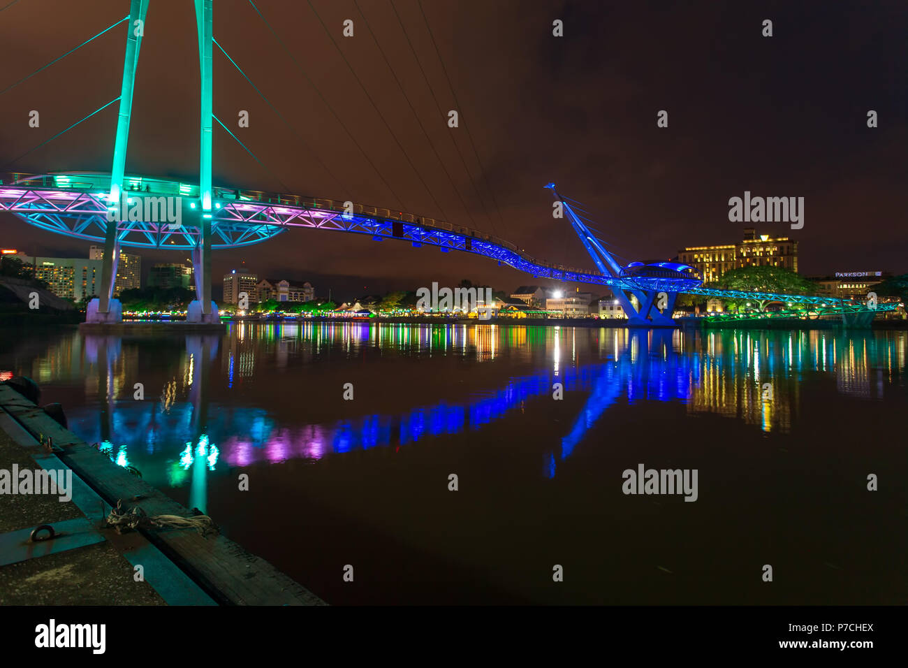 Darul Hana Bridge (Jambatan Darul Hana) is best known as the golden ...