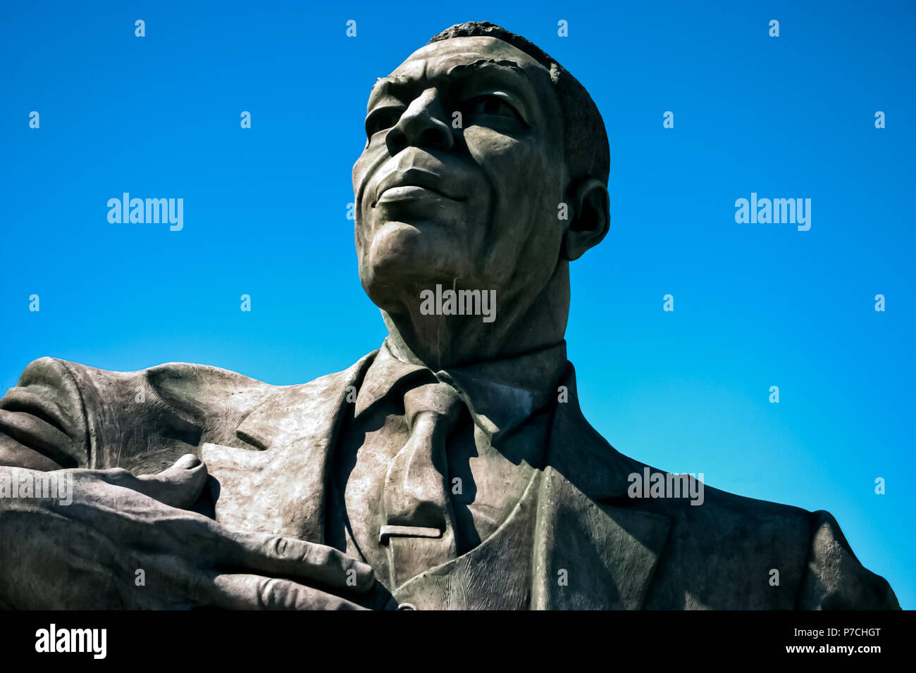 Statue of Sir Vere Cornwall Bird, St Johns, Antigua Stock Photo - Alamy