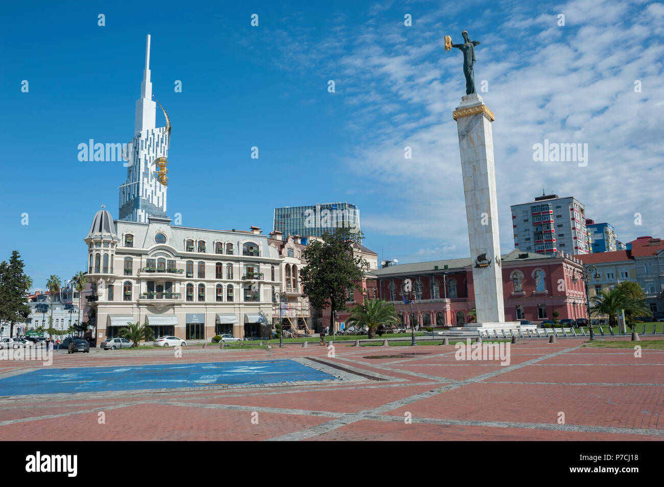 statue of medea colchis legend, Adjara, Black Sea, Caucasus, Batumi ...