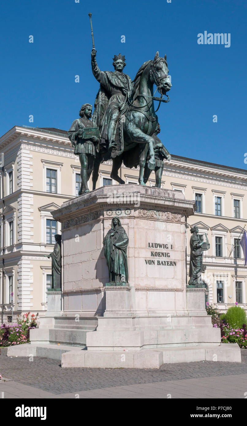 King ludwig of bavaria statue in munich hi-res stock photography and ...
