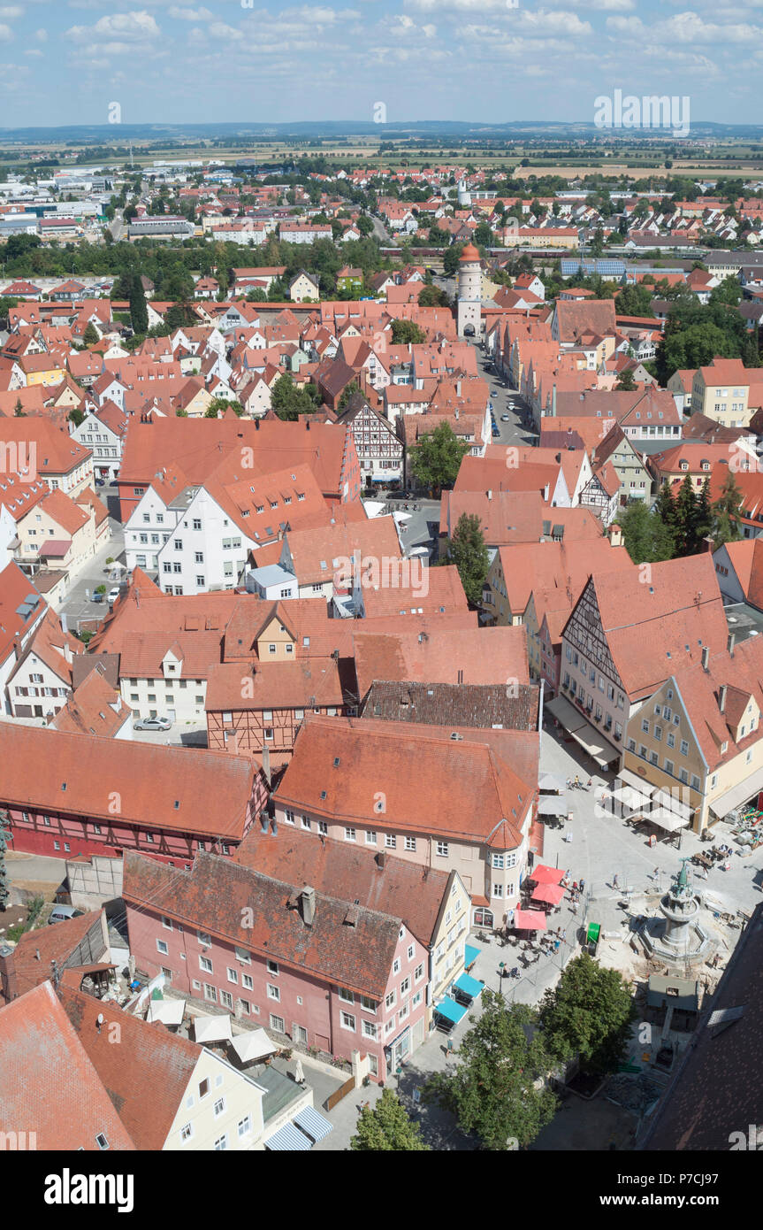 old-town, noerdlingen, Donau-Ries, bavaria, germany Stock Photo - Alamy