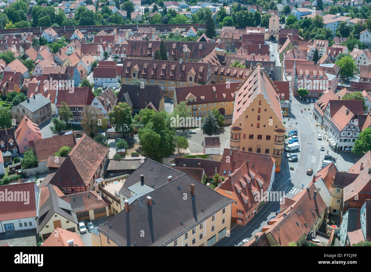 old-town, noerdlingen, Donau-Ries, bavaria, germany Stock Photo - Alamy