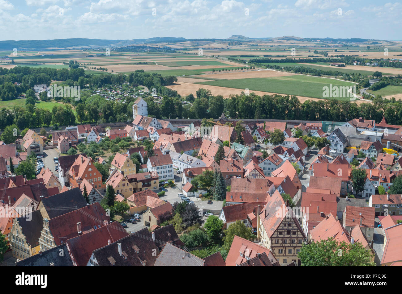 old-town, noerdlingen, ipf, Donau-Ries, bavaria, germany Stock Photo ...