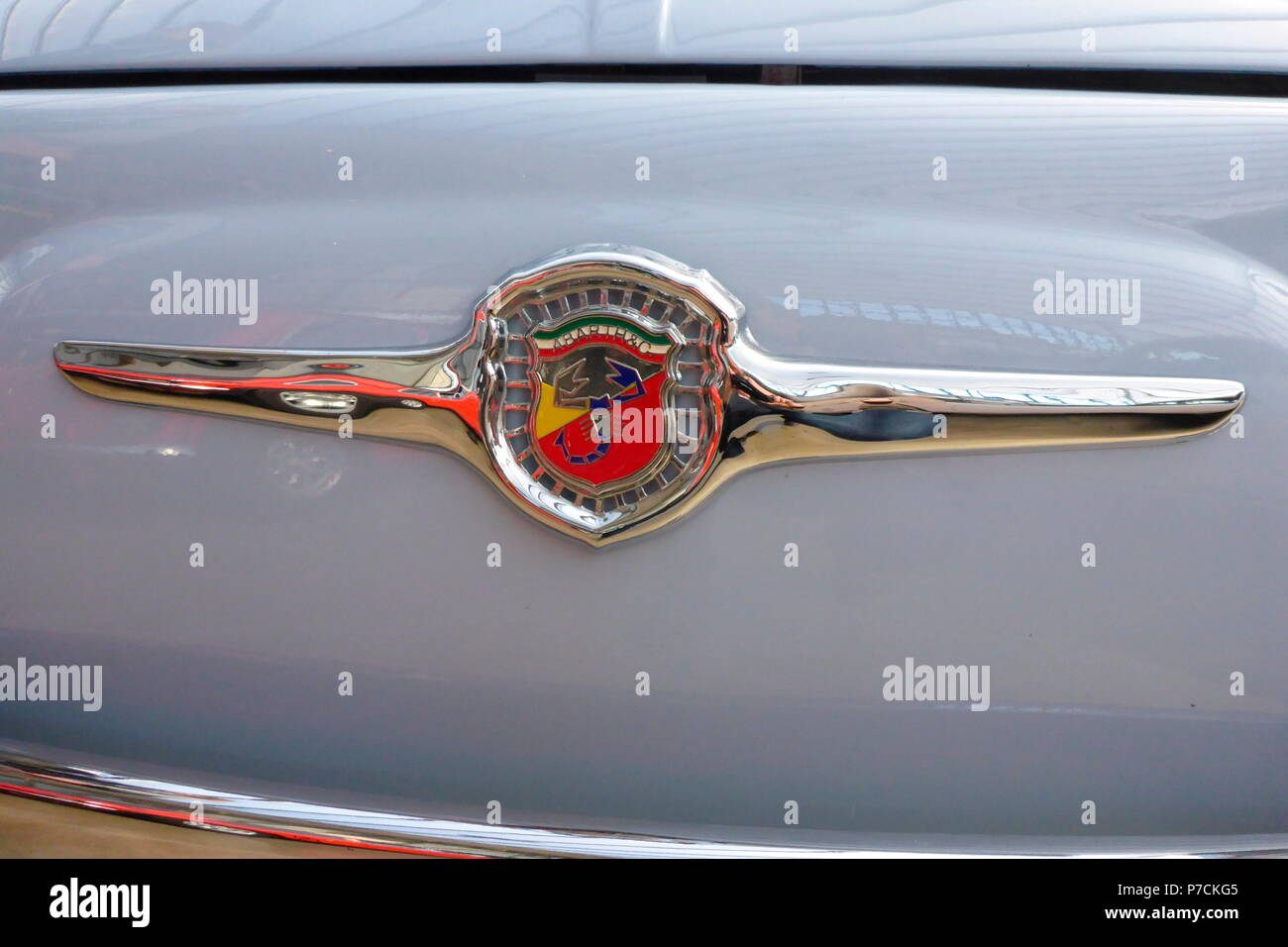 car emblem Abarth, italian tuner, iat, Alfa Romeo Stock Photo - Alamy