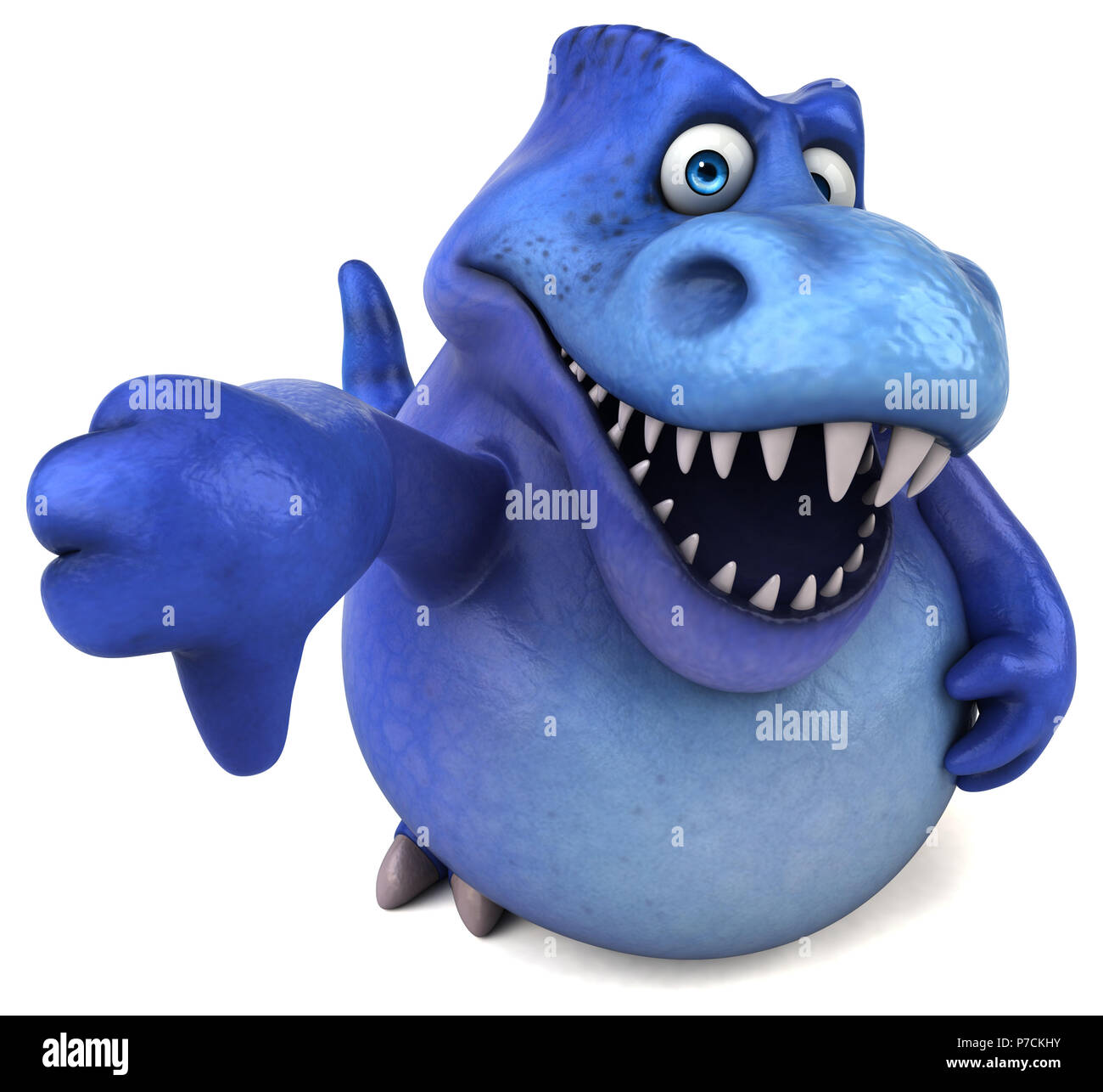Fun dinosaur - 3D Illustration Stock Photo - Alamy