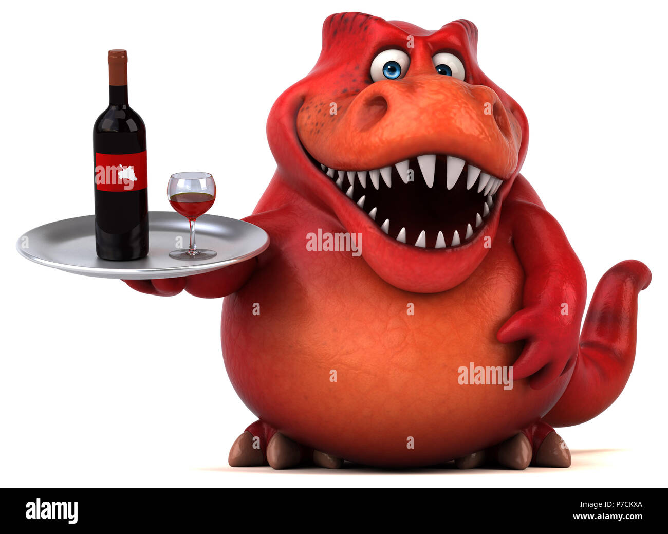 Dinosaur fun cartoon character wine hi-res stock photography and images ...
