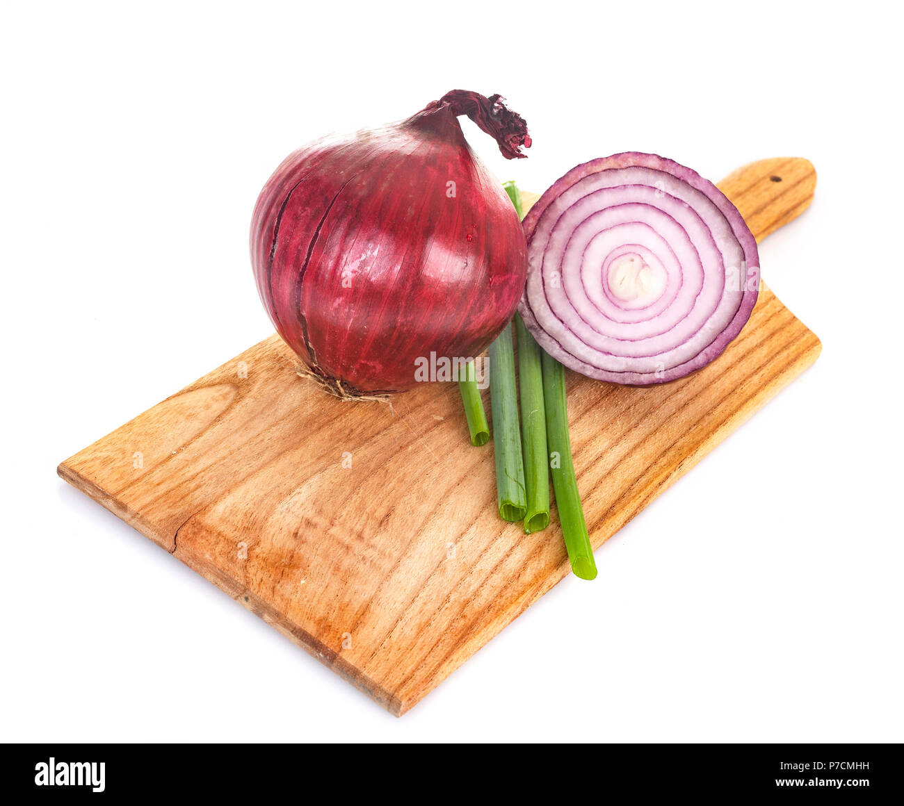 red onion in front of white background Stock Photo - Alamy