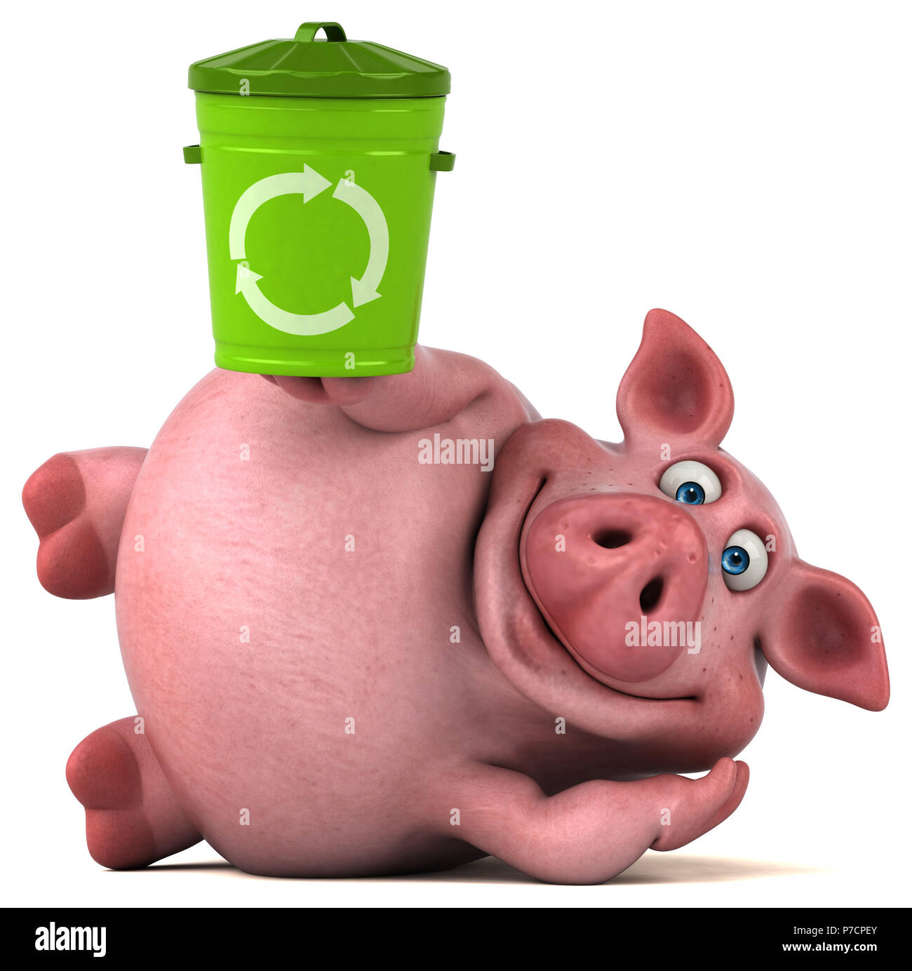Pig with dustbin hi-res stock photography and images - Alamy