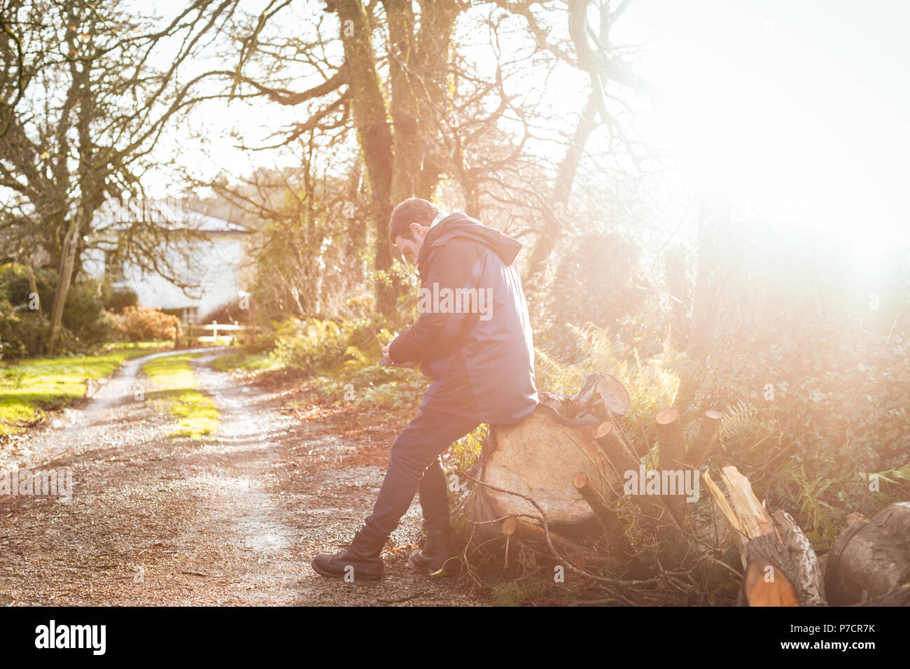 Log man hi-res stock photography and images - Alamy