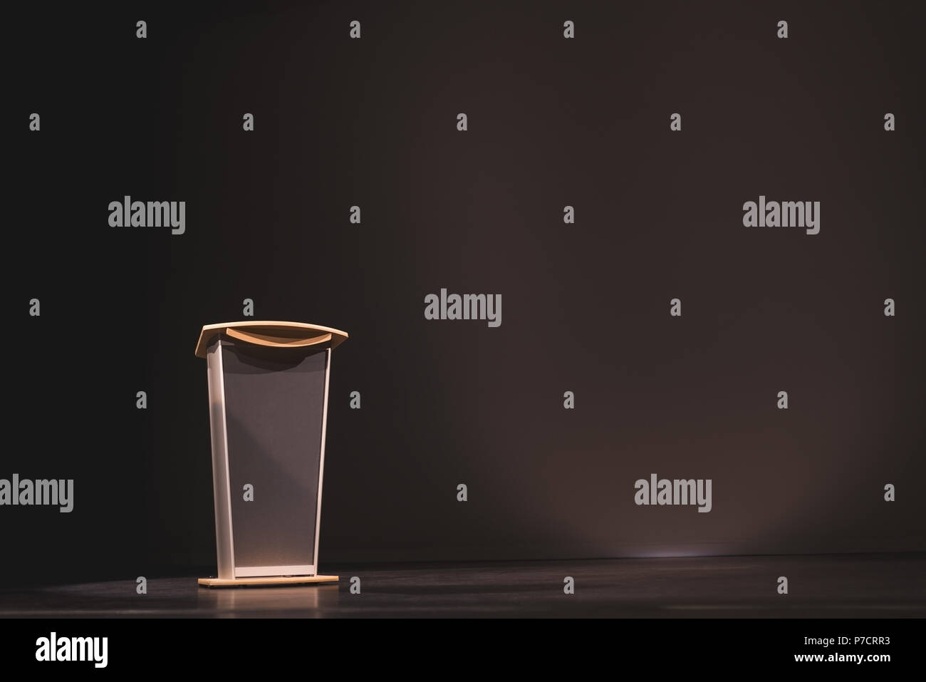 Podium in stage at theater Stock Photo - Alamy