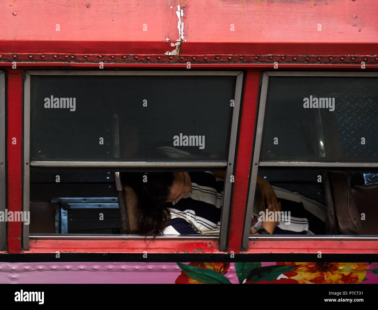 Commuter on a bus hi-res stock photography and images - Alamy